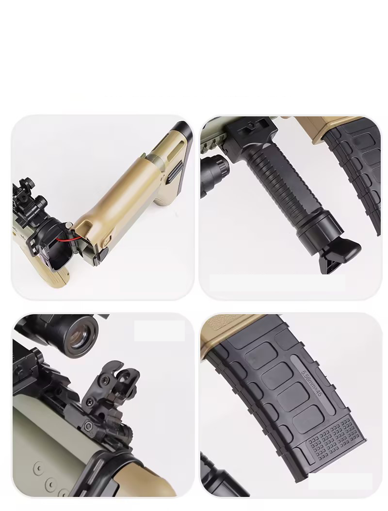 Semi Auto Nerf Scar Assault Rifle Blasters With Scope