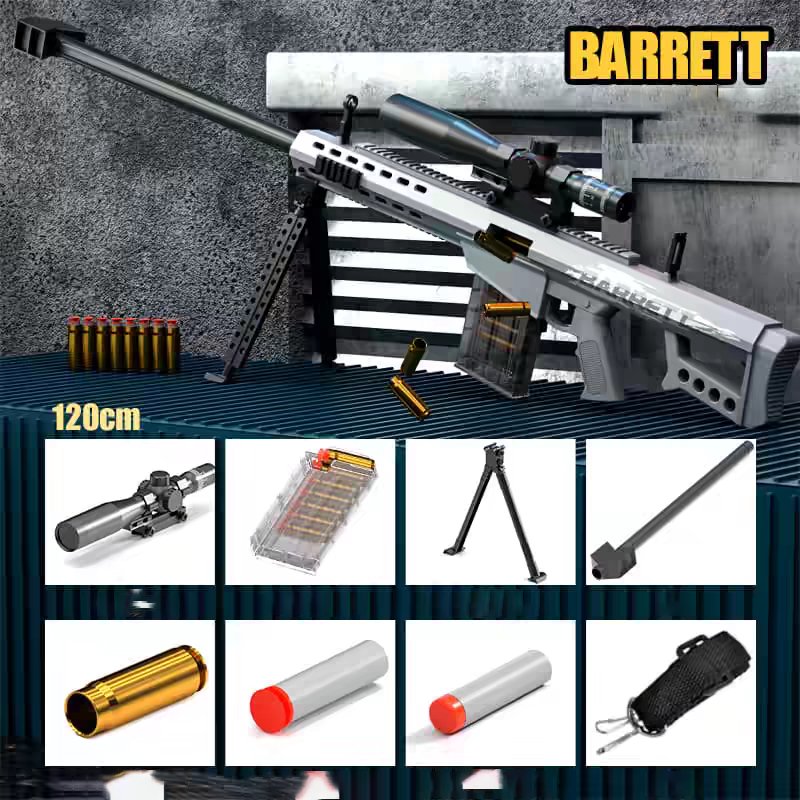 Barrett M107 - Powerful Nerf Foam Dart Sniper Rifle Gun For Sale