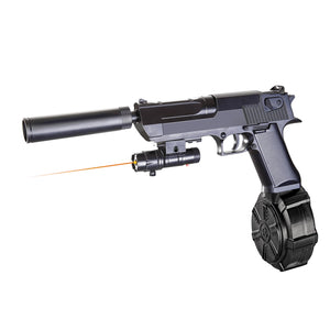 Red Dot Desert Eagle Gel Blaster Gun With Drum Magazine