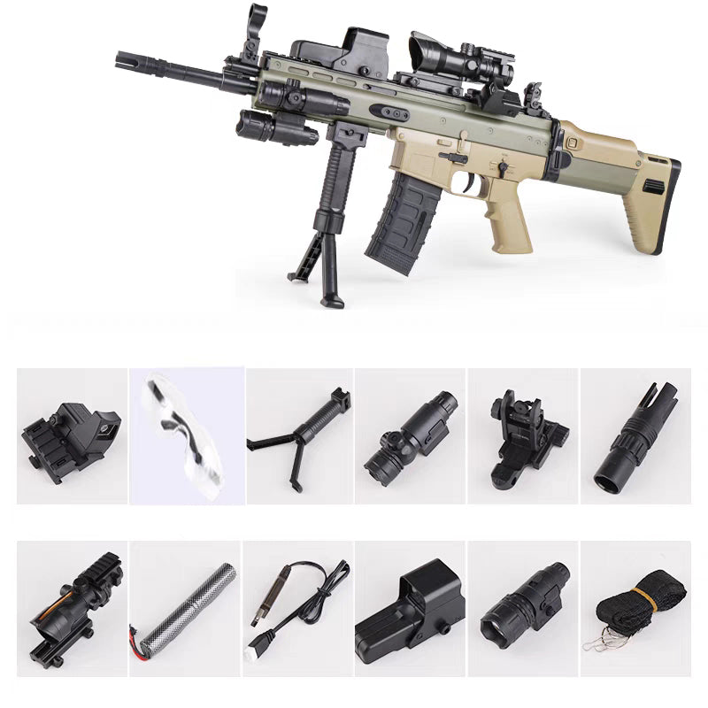 Semi Auto Nerf Scar Assault Rifle Blasters With Scope