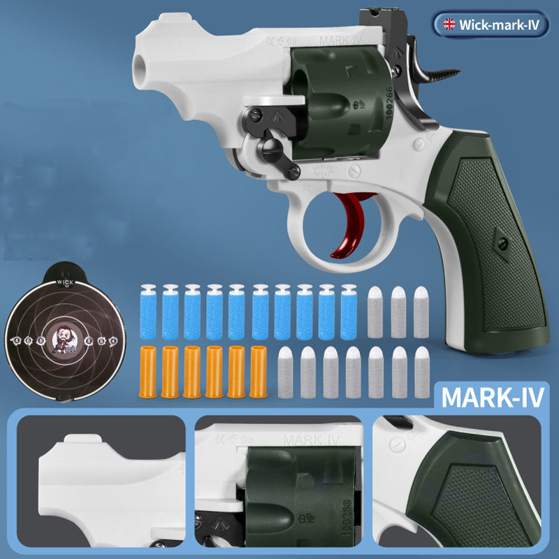John Wick 4 Revolver Nerf Single Shot Pistol Set-MK4